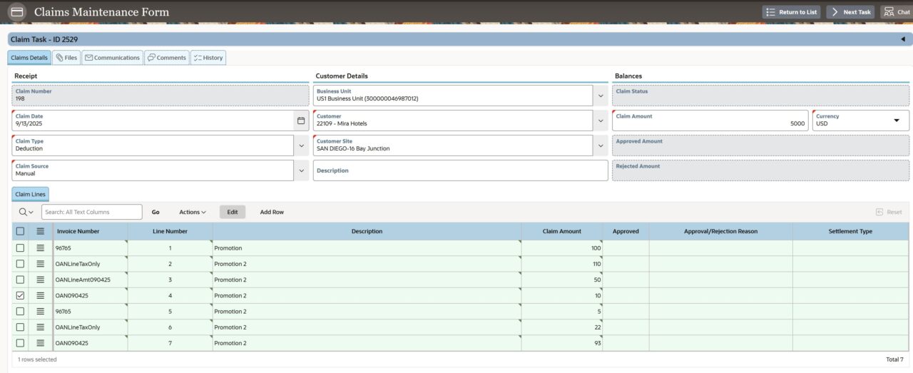 Deductions Management Software