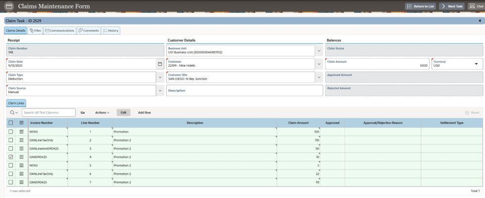 Deductions Management Software